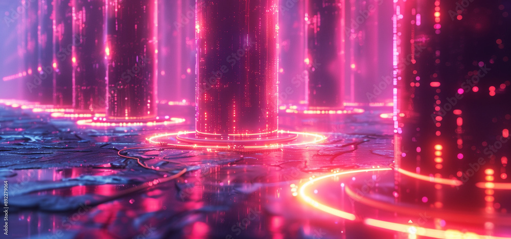 Surreal electrical transmission generators fantastic concept. AI ...