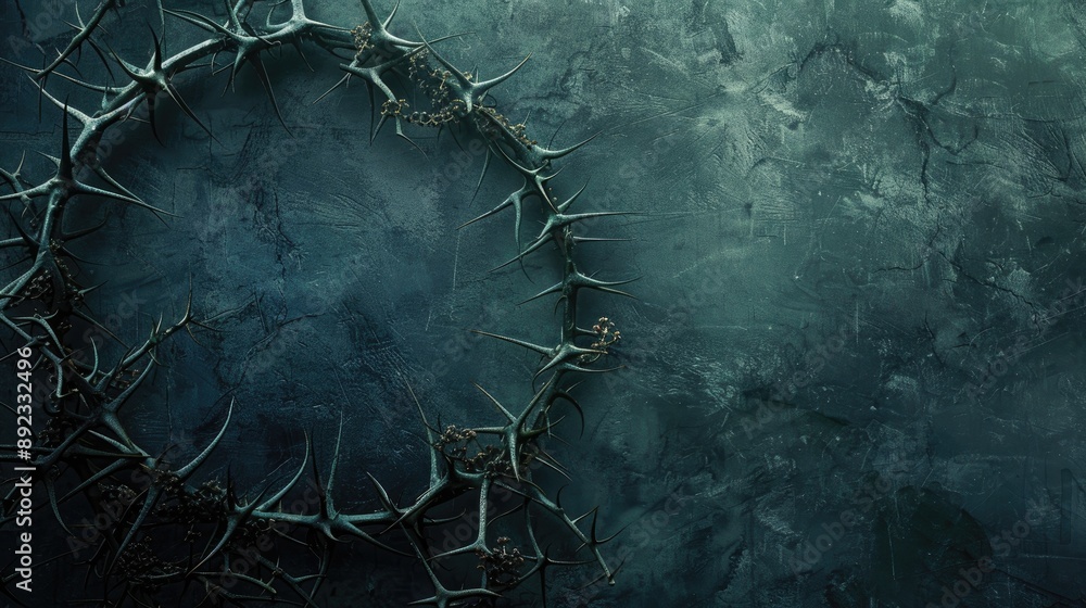 Thorn themed backdrop with space for text ideal for posters and banners ...