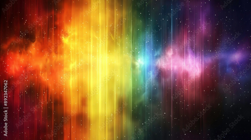 Illustrate the spectrum of visible light transitioning into invisible ...