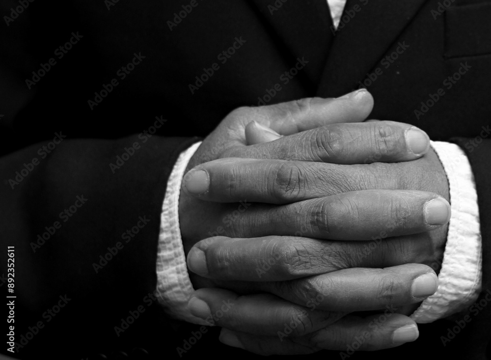 praying and worshiping God on grey black background with people stock ...