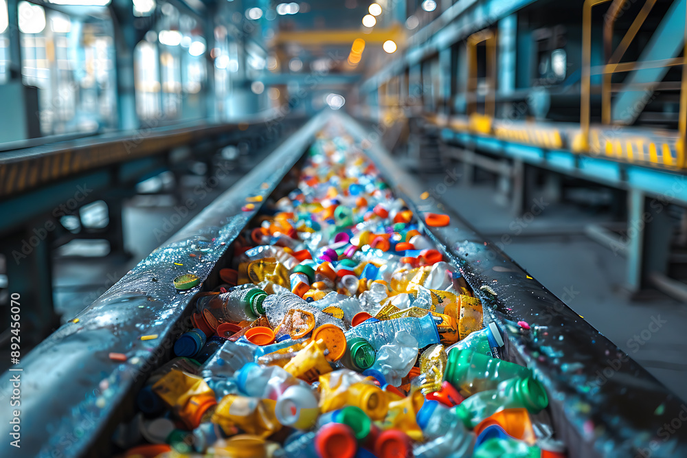 Recycling facilities processing waste materials to reduce landfill use ...