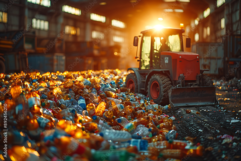 Recycling facilities processing waste materials to reduce landfill use ...