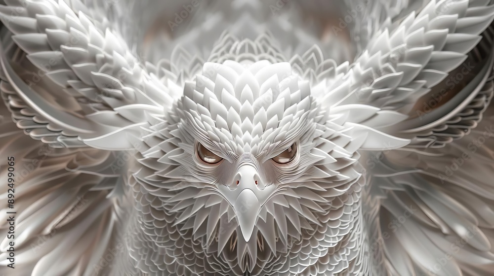 futuristic phoenix tattoo, intricate line work and shading, high detail ...