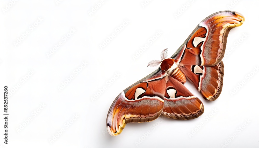 giant Atlas moth - Attacus atlas - is a large saturniid moth endemic to ...