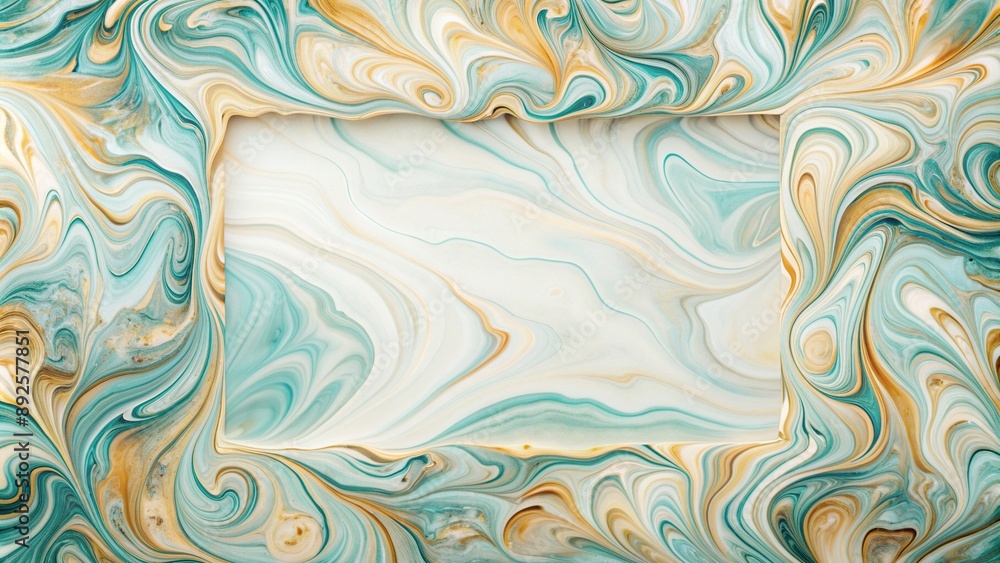 Paper background with marble effect created by liquifying liquid ...