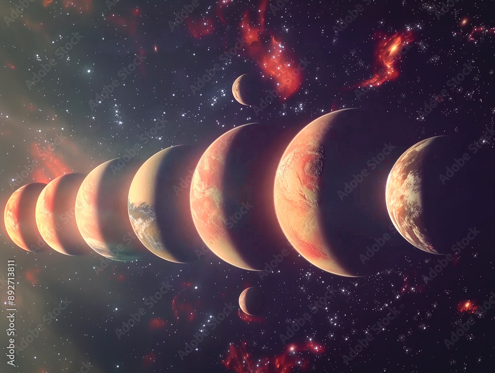 Planets and exoplanets of unexplored galaxies. Sci-Fi. New worlds to ...