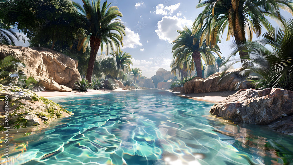realistic high-resolution photo of pool, with detailed background Stock ...