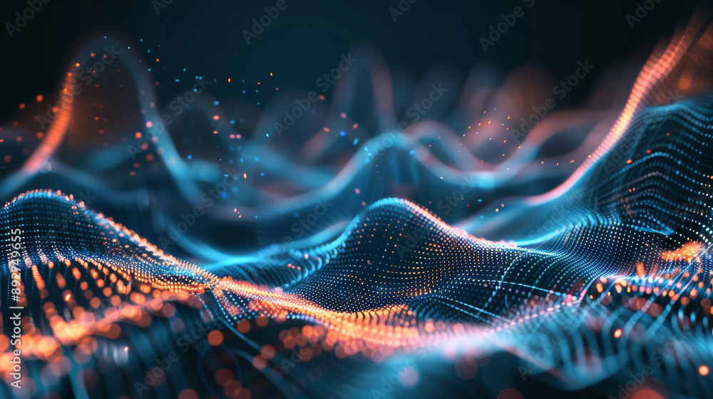 Sound waves are a visual representation of sound. Abstract digital ... Sound waves are a visual representation of sound. Abstract digital ...