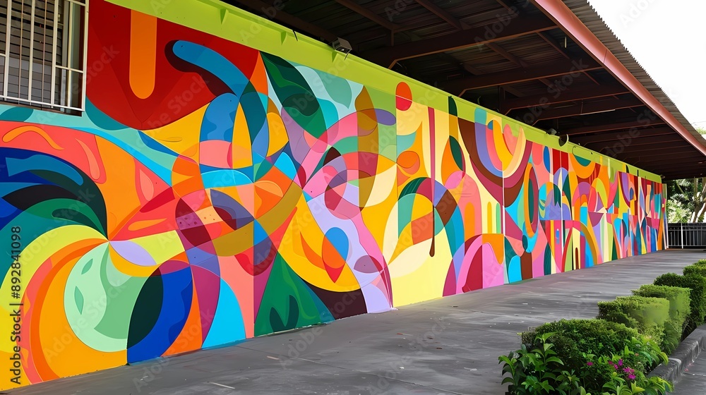 Design a large outdoor mural depicting Philippine culture, using ...