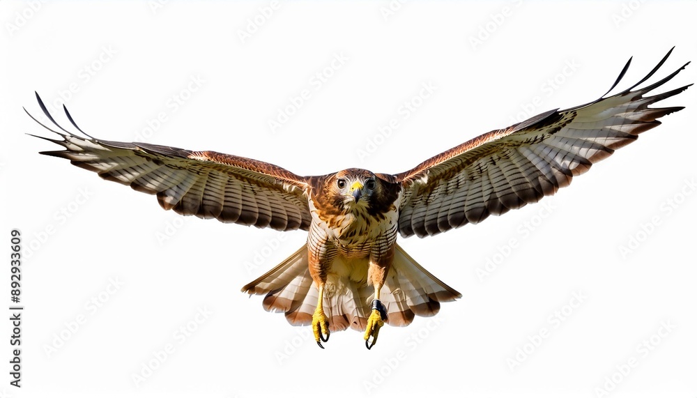 red tailed hawk in flight red tailed hawk isolated on white background ...