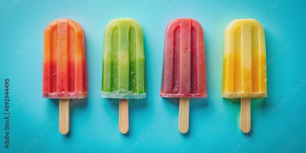 Popsicles melting in the summer heat , melting, frozen treats, hot ...