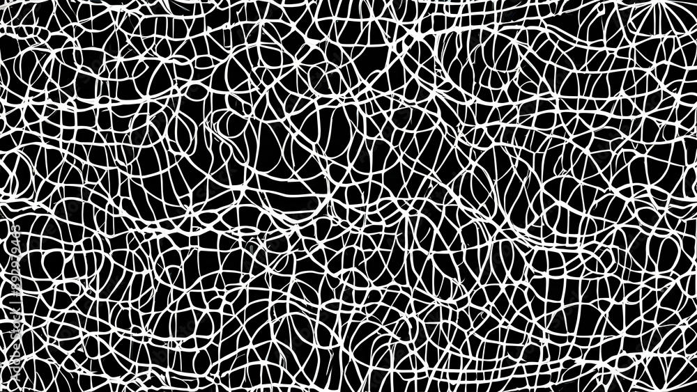 Abstract seamless chaotic ink pen or marker scribble background texture ...