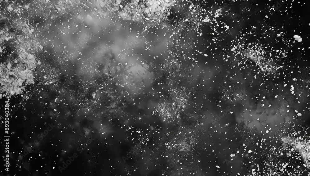 An abstract fine splattered spray paint particle or a tv static pattern ...