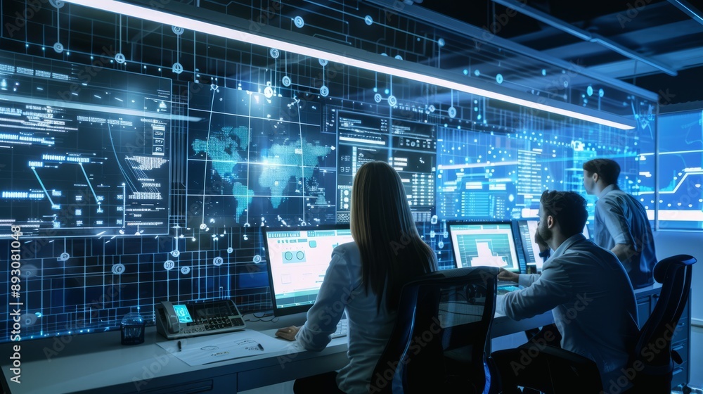 Engineers Testing Electric Vehicle Prototype on a Dynamic Test Track ...