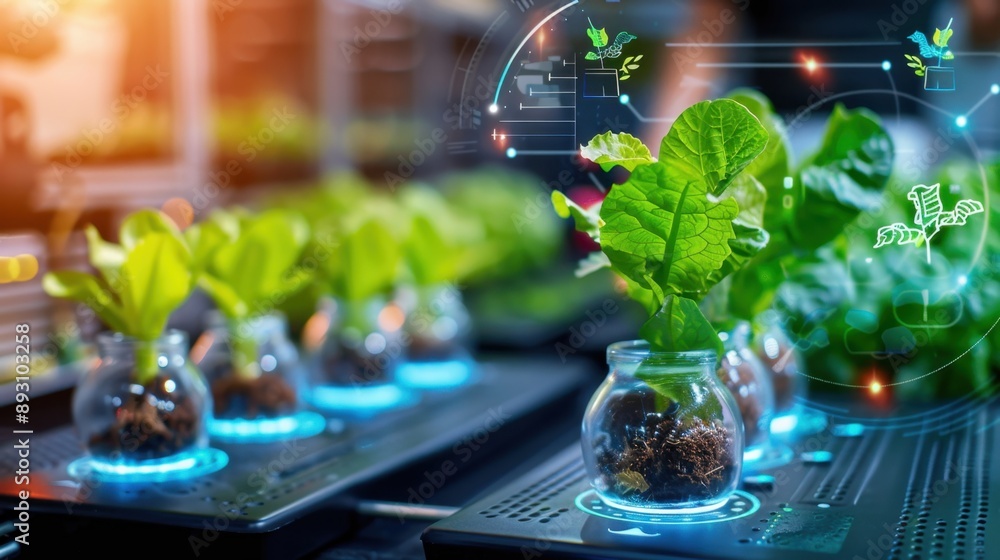 Smart farm control panel, integrated management system, Stock ...