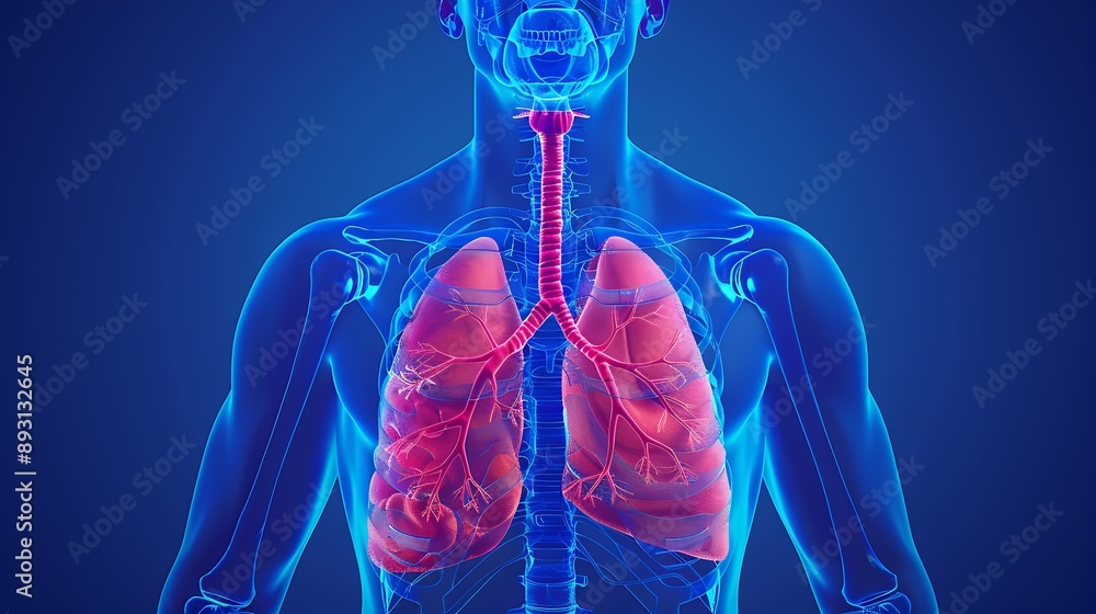 Full-length portrait photo of a medical illustration highlighting the ...