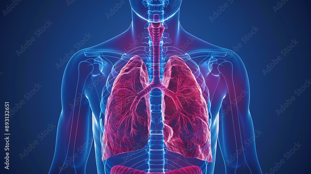 Full-length portrait photo of a medical illustration highlighting the ...