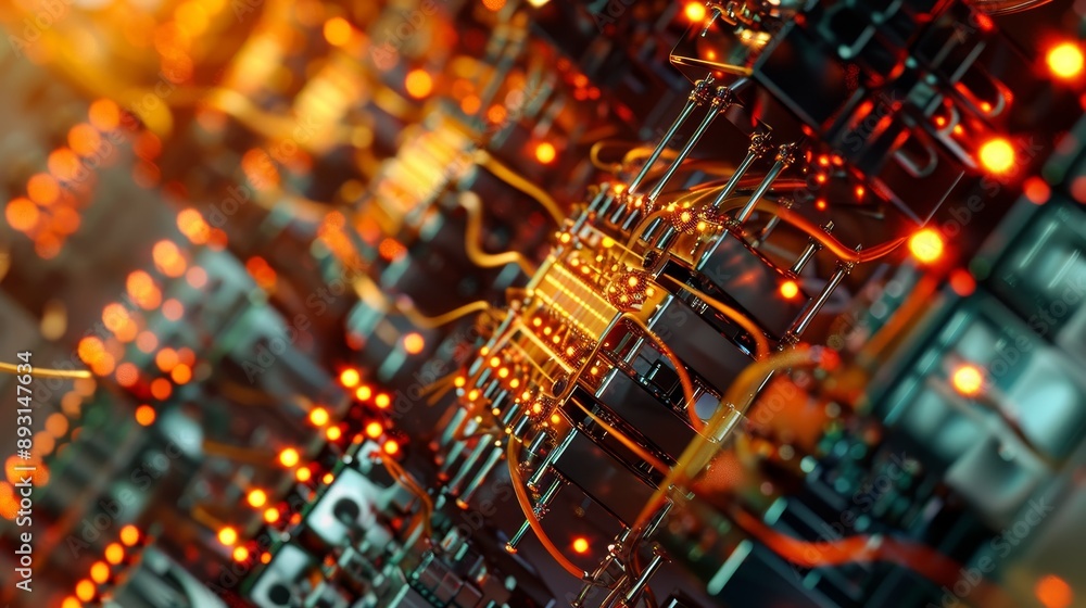 Quantum computer processing complex algorithms with quantum bits in ...