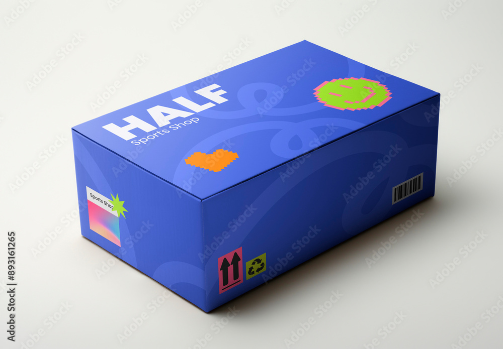 Product Delivery Box Mockup With Generative AI Stock Template | Adobe Stock