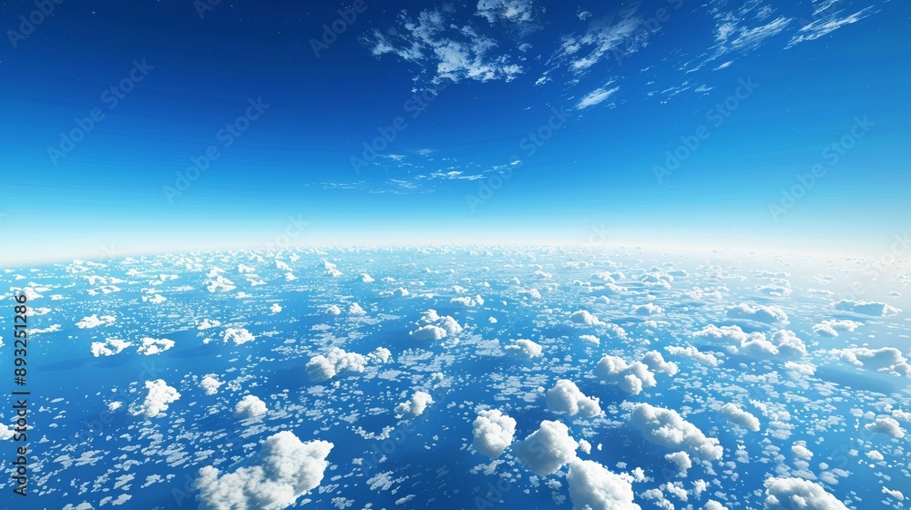 The upper boundaries of the atmosphere, adjacent to space; firmament ...