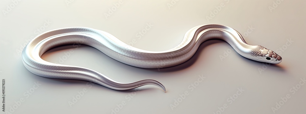 Utilize negative space to form the shape of a snake on a solid ...