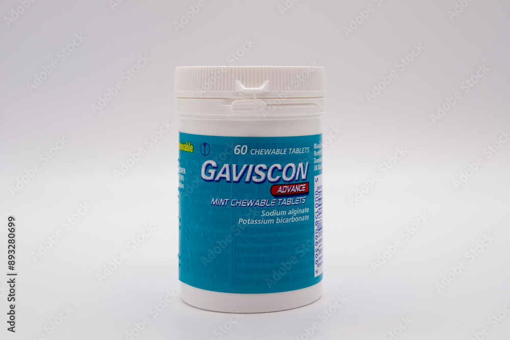Irvine, Scotland, UK - June 17, 2024: Gaviscon brand by Reckitt ...