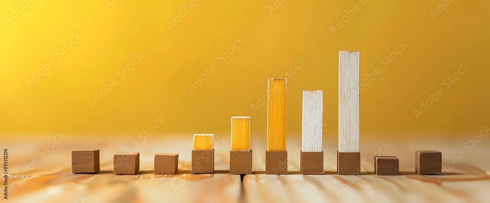 Elementary bar chart with taller bars as values increase, indicating a ...