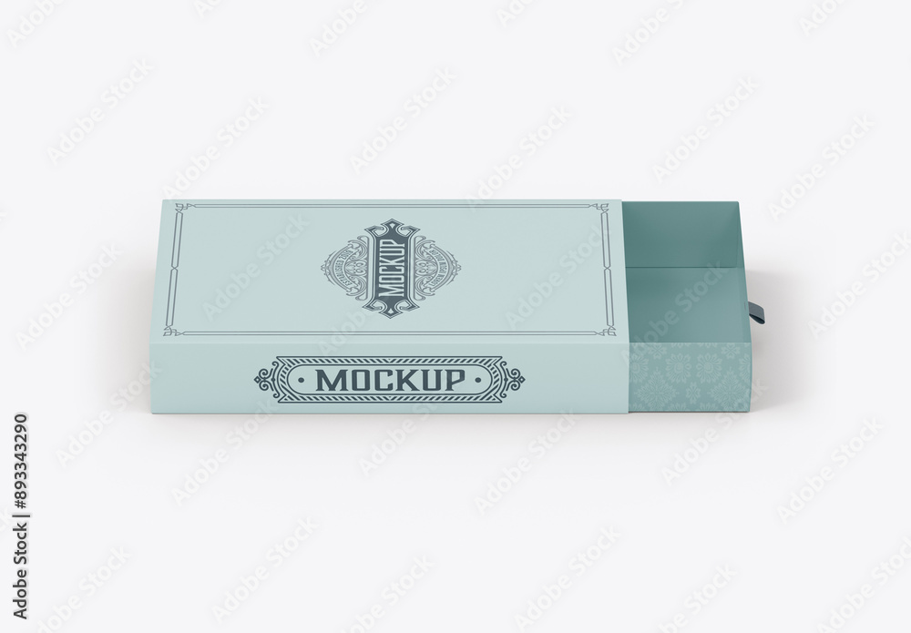 Slide Paper Kraft Box Mockup Stock Template | Adobe Stock