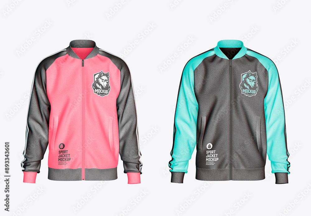 Sport Jacket Mockup Stock Template | Adobe Stock