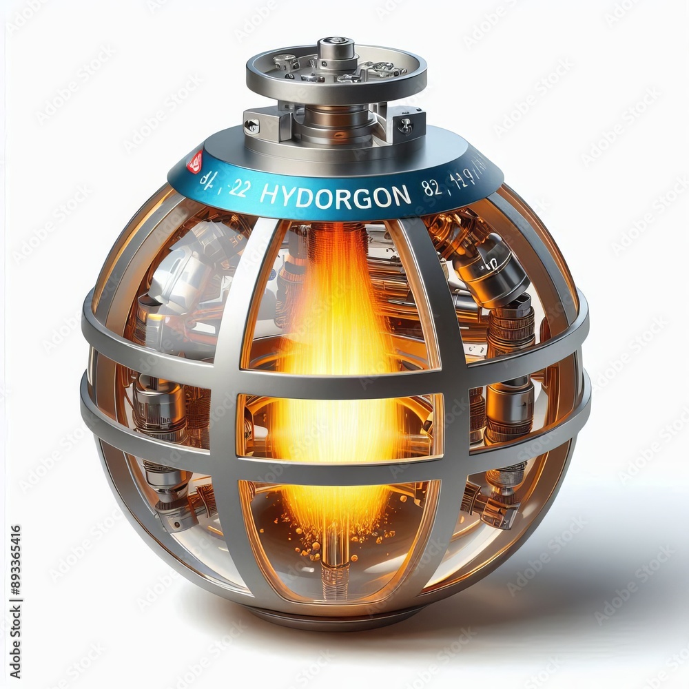 Hydrogen a flammable gas with low density, used in various indus Stock ...