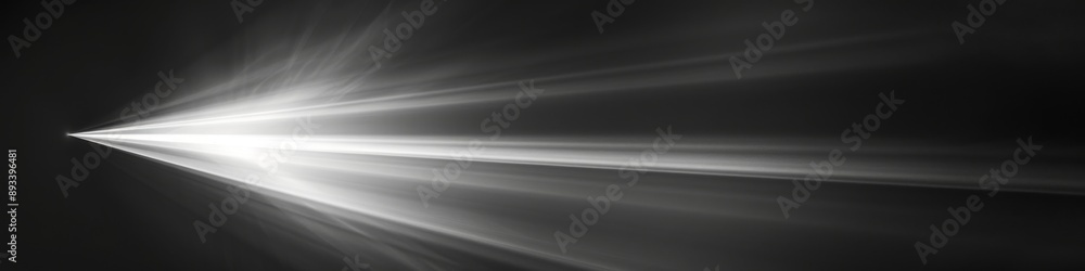 Elegant Beam of Light Emerging on Abstract Black Background ...