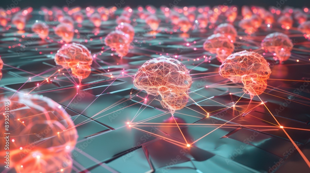 digital visualization of a financial innovation think tank, with ...