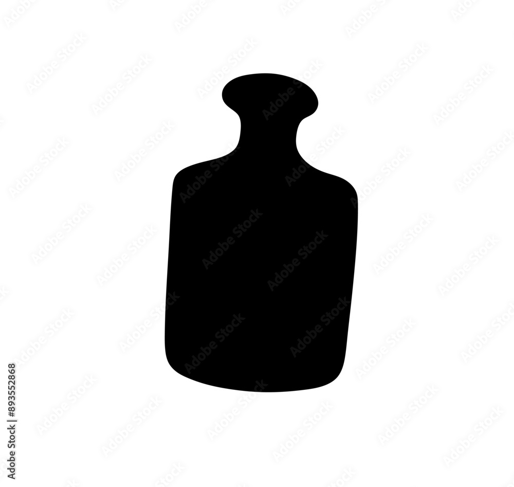 Vector isolated one sigle simple scales weights shape colorless black ...