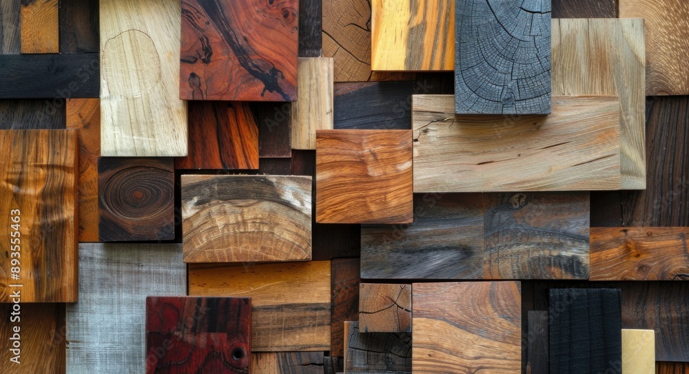 Exotic Wood Collection: Samples of Beech, Black, and Various Woods for ...