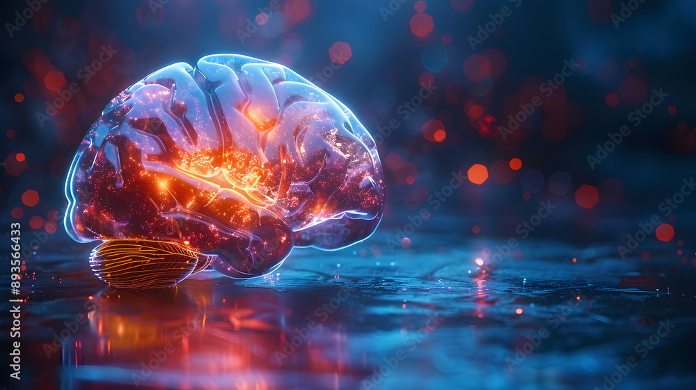 3D model of the brain that can be seen inside. Perhaps in the future ...