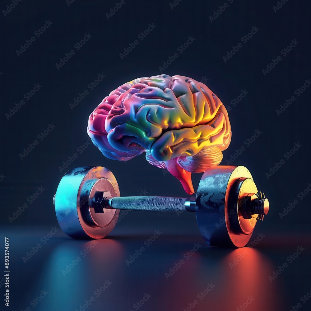 cognitive fitness 3d rendering of anatomically detailed human brain ...