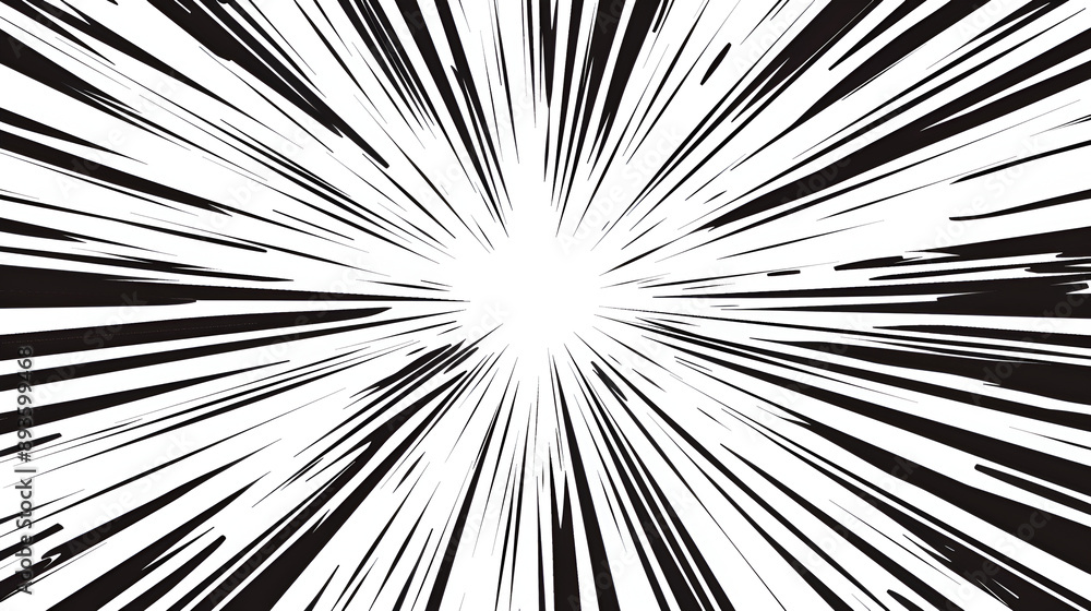 Background: Concentrated Line Comic Comic Black Black,concentrated line ...