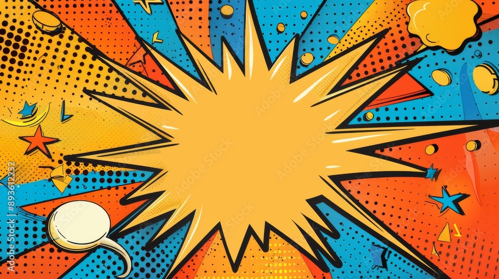 Different borders with comic book styles featuring action words, speech ...