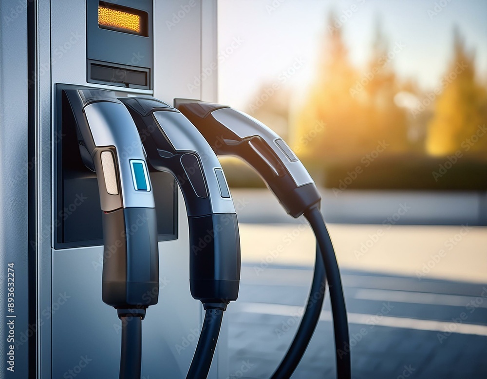 Charging station for electric cars. Types and connectors of ports for ...