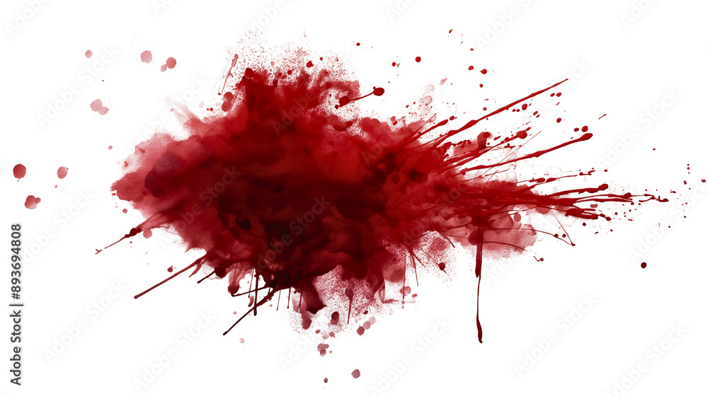 Blood dripping and spreading in all directions, depicting blood and the ...