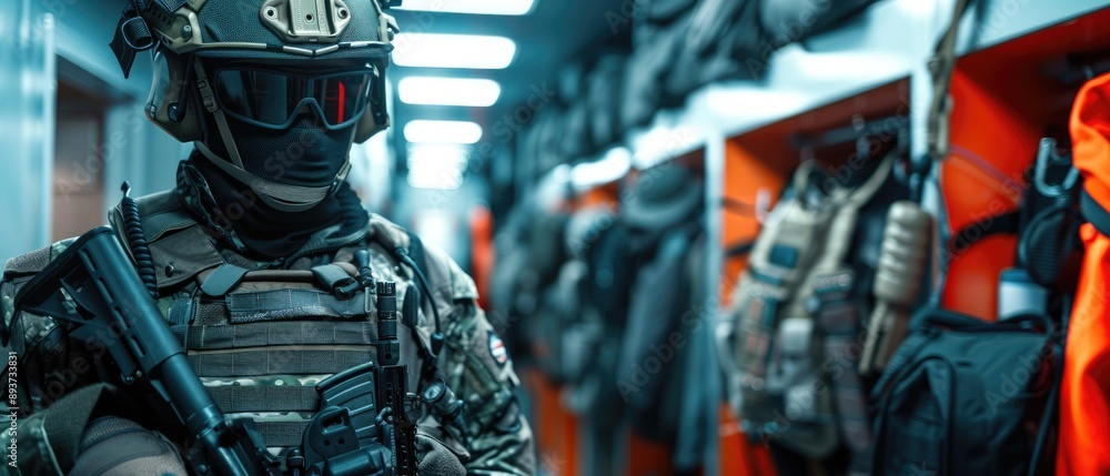 Essential gear and clothing worn by the group during operations ...