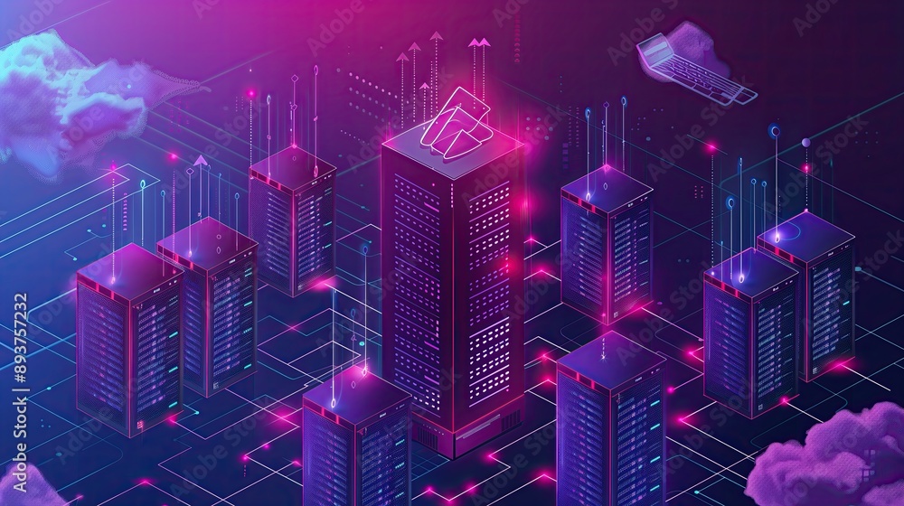 Infrastructure as a Service (IaaS) concept: Virtual servers and ...