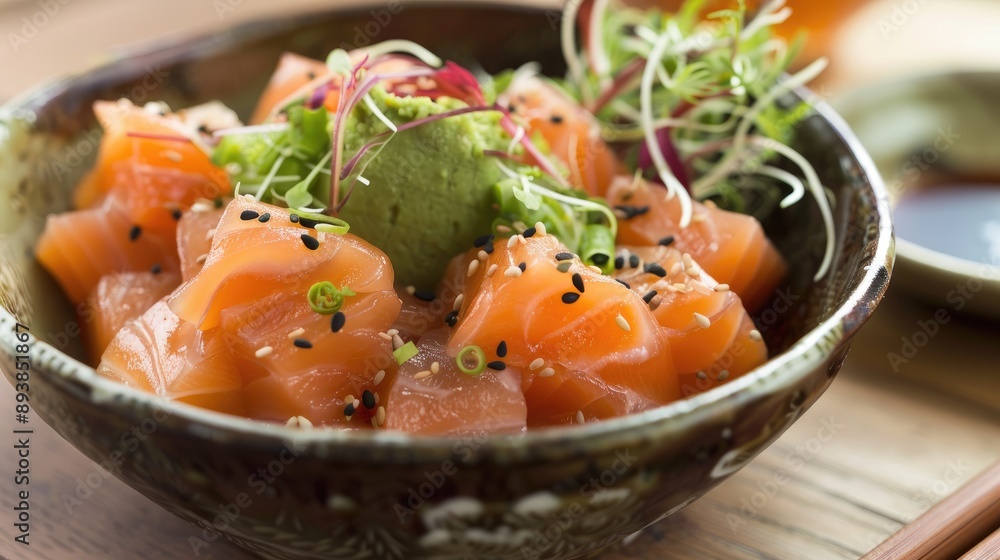 Soy based seitan sashimi a vegan classic resembling raw salmon rich in ...