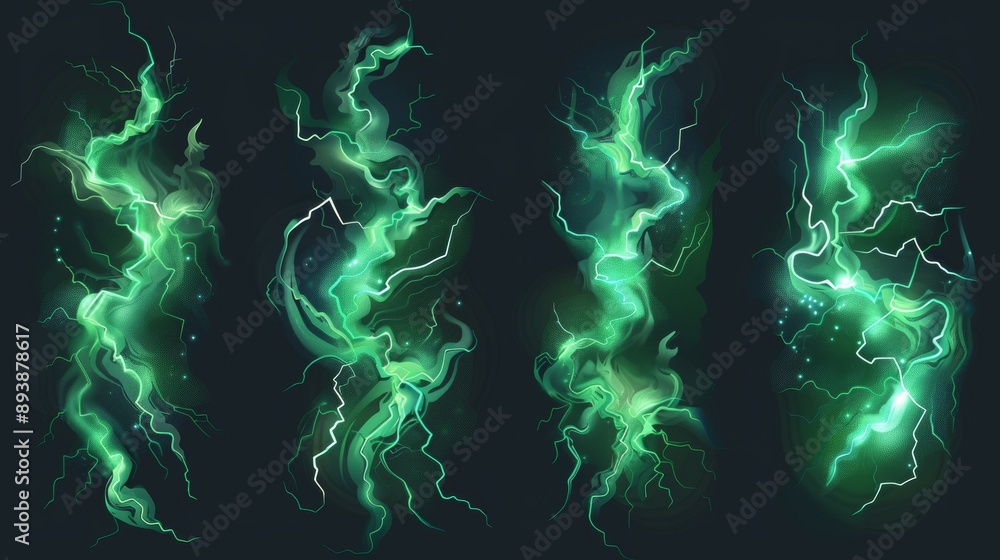 Lightning strikes, electric strikes, and thunderbolt discharges ...