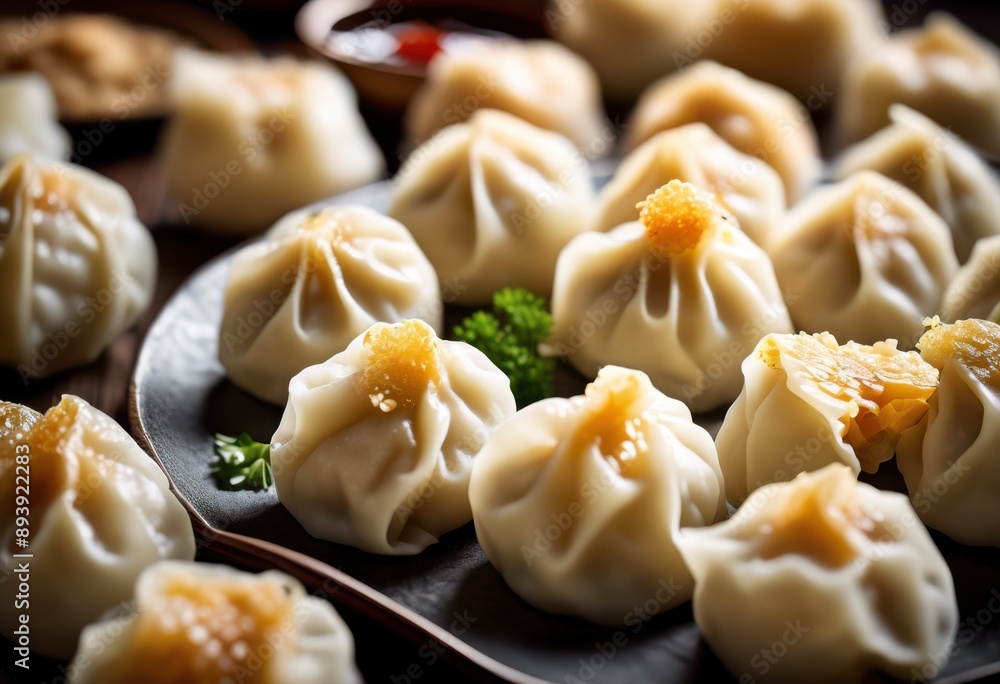 puffy dumplings floating soft light fluffy dumplings artfully delicate ...