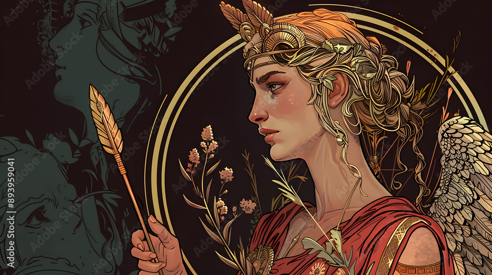 Greek god and goddess Hera illustration, Hera, the wife and one of ...