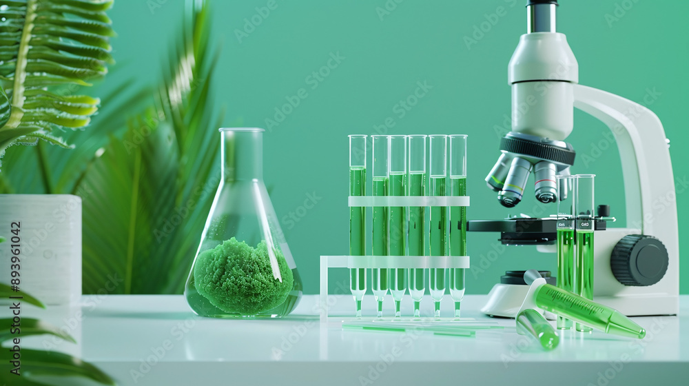 biotechnology tests, a biotech experiment involving plant samples ...