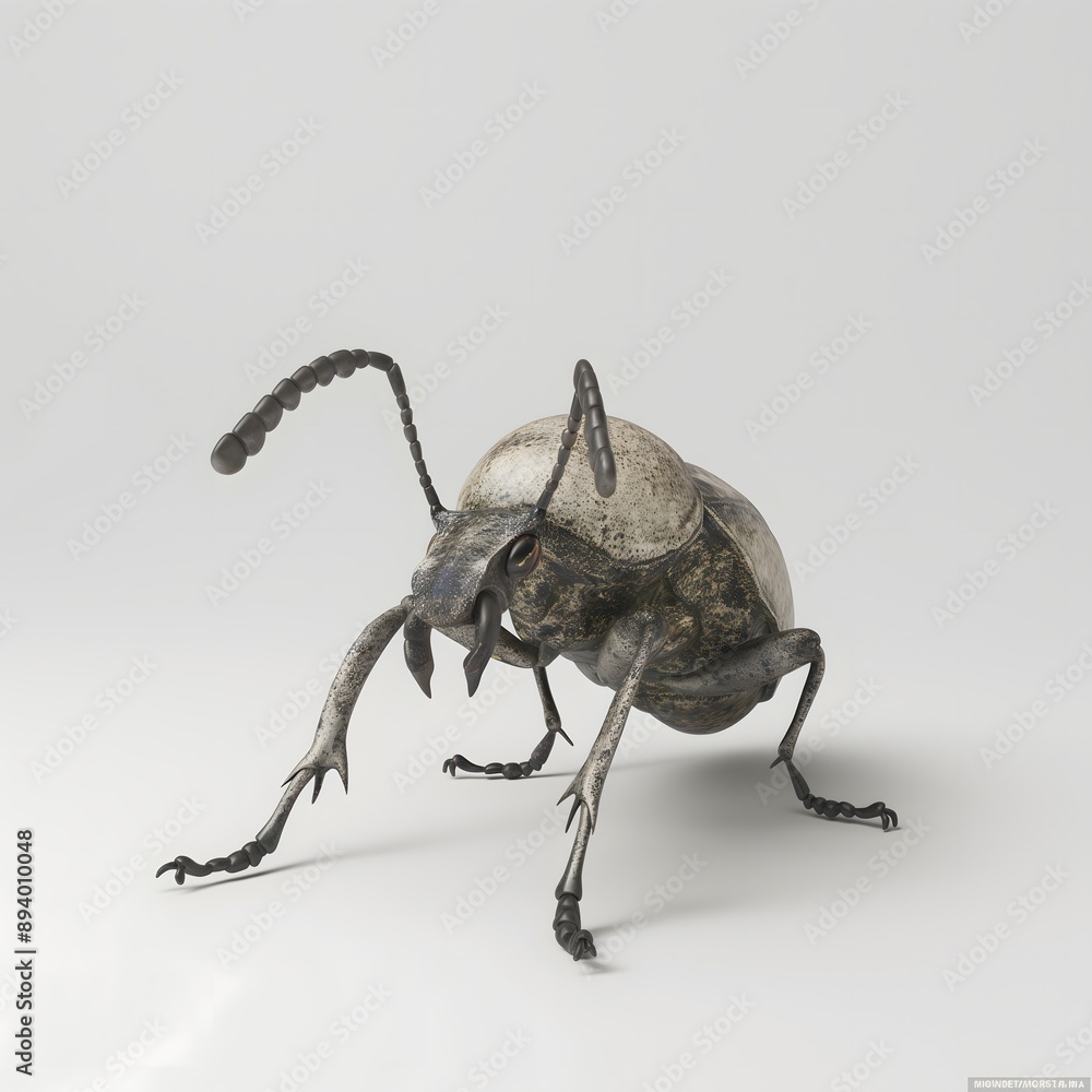 23. "A playful weevil with a tiny, curved snout and cheerful expression ...