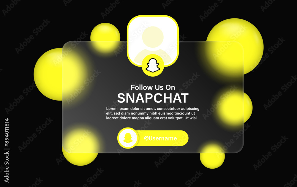 follow us on snapchat . snapchat logo social media icon button in ...