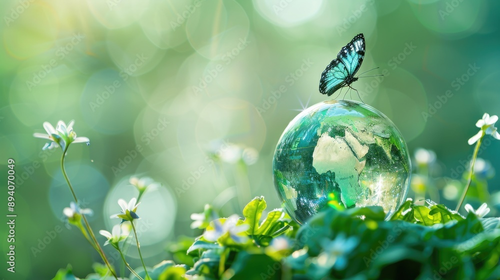 ESG green energy sustainable industry. World environment day concept ...